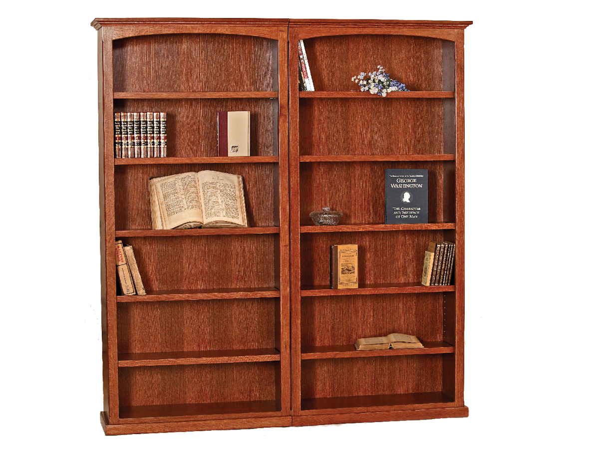 Shaker Bookcase with Enclosed Base - Amish Furniture of Austin